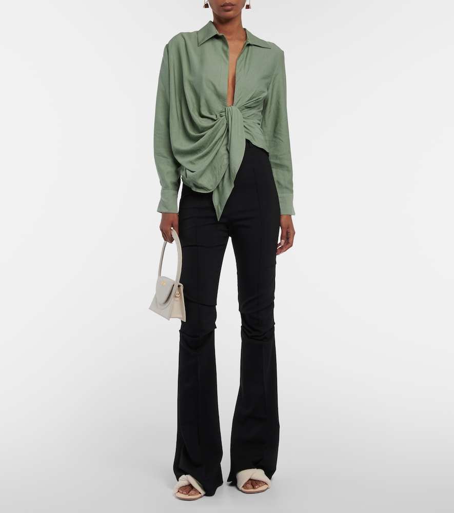 JACQUEMUS Jacquemus Le Bahia Tie-Front Shirt