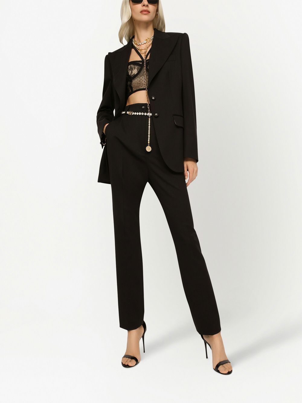 DOLCE & GABBANA Turlington Gabardine Single-Breasted Blazer