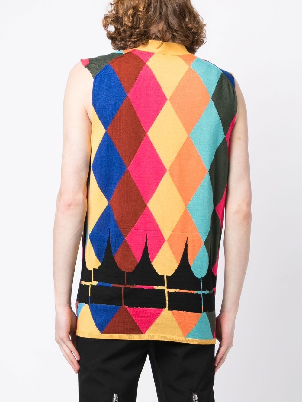Comme Des GarçOns Garment Treated Grid Knit - Black | Editorialist