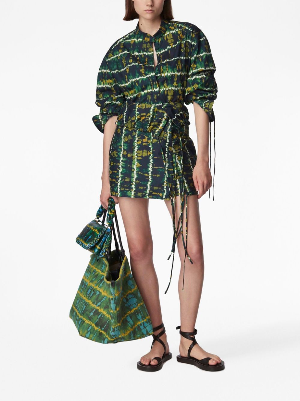 ALTUZARRA Hilaree Tie-Fastening Miniskirt