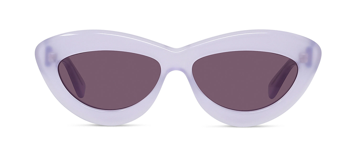 NEW Loewe Sunglasses Cat-eye 40096I Curvy 100% Authentic Purple Loewe Curvy Violet Cat Eye Ladies Sunglasses LW40096I 75Y 54  main image 4