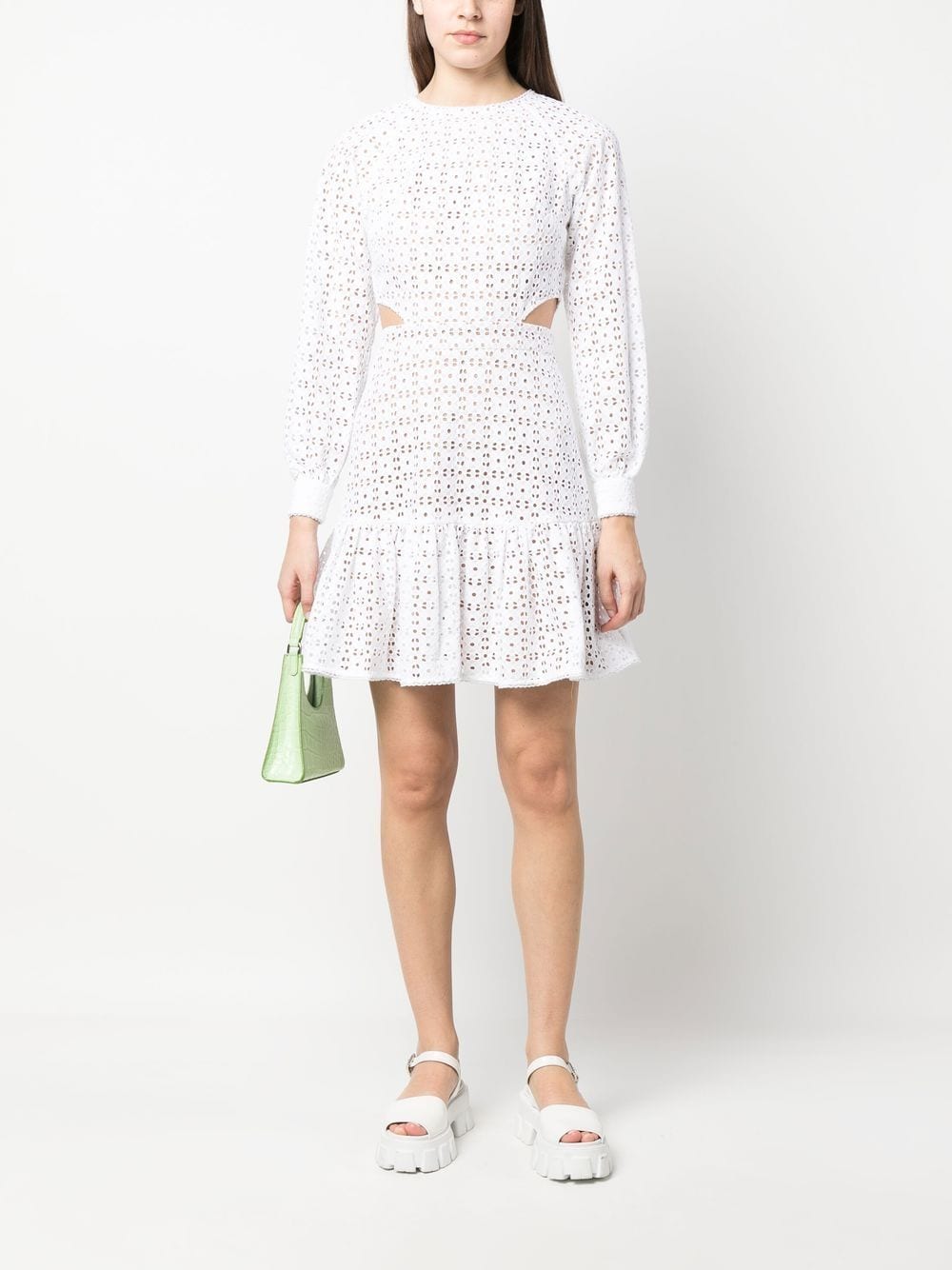 MICHAEL KORS Michael Michael Kors Floral Eyelet Cut-Out Dress