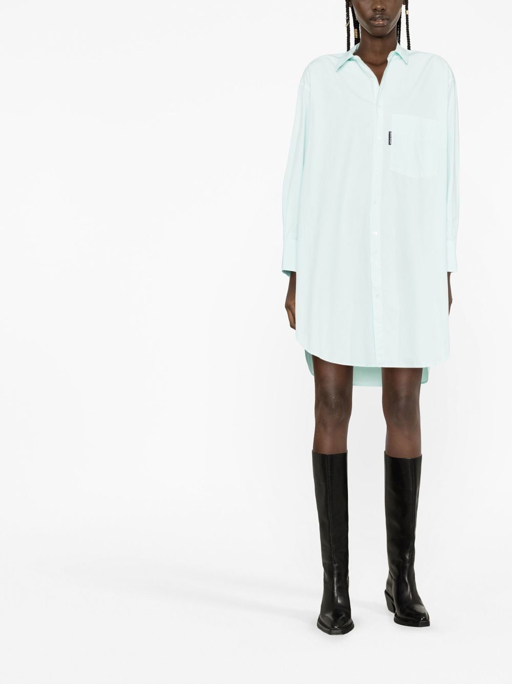 PALM ANGELS Palm Angels Oversized Shirt Dress