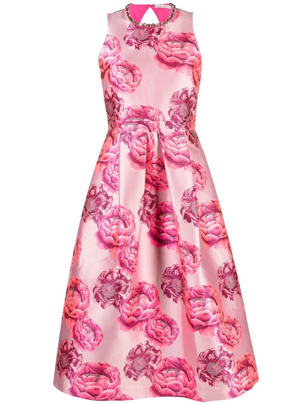 alice and olivia pink floral dress Alice + Olivia Henrietta Maxi Dress, Size 0