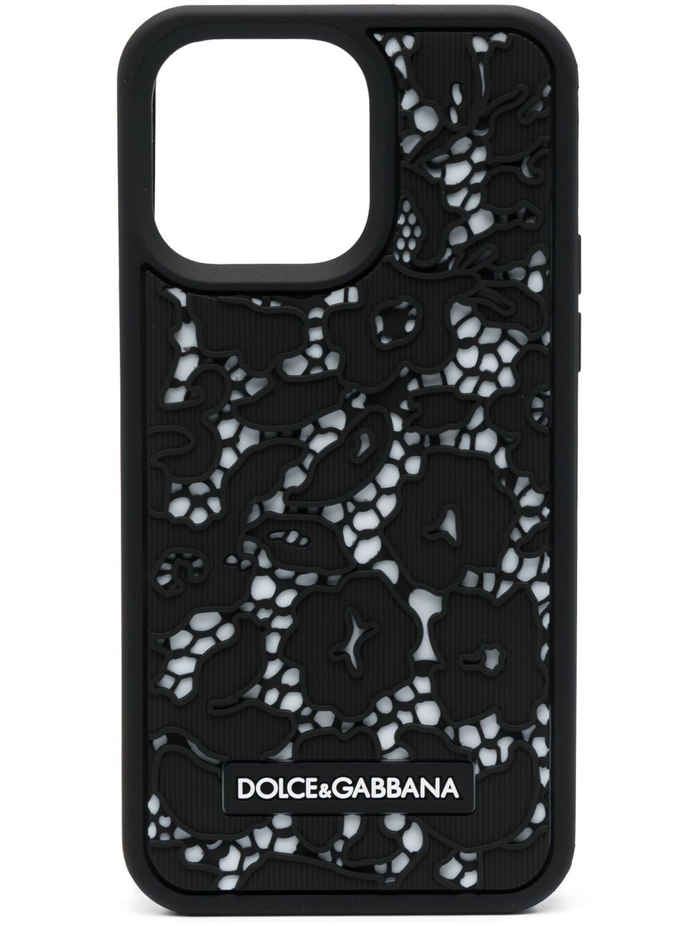 Dolce & Gabbana Floral Logo-Patch Iphone Pro Max Case