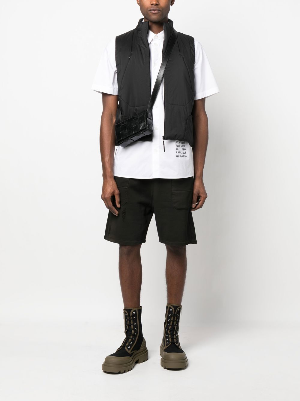 BALMAIN Balmain Ripped Cotton Shorts