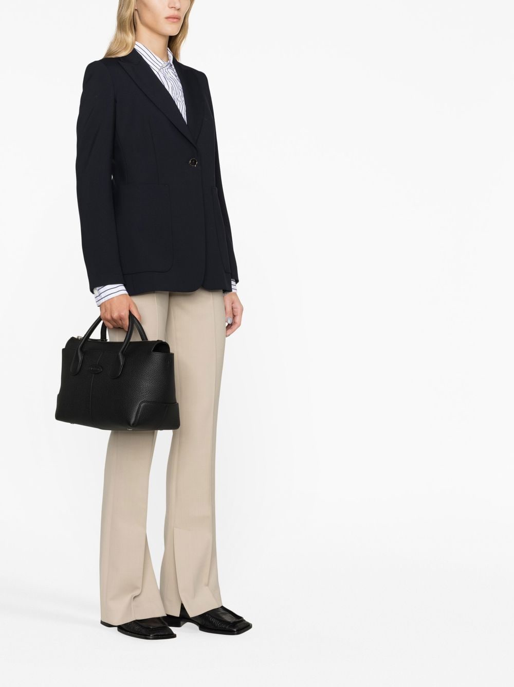 TOD'S Tod's Grained Leather Medium Tote Bag