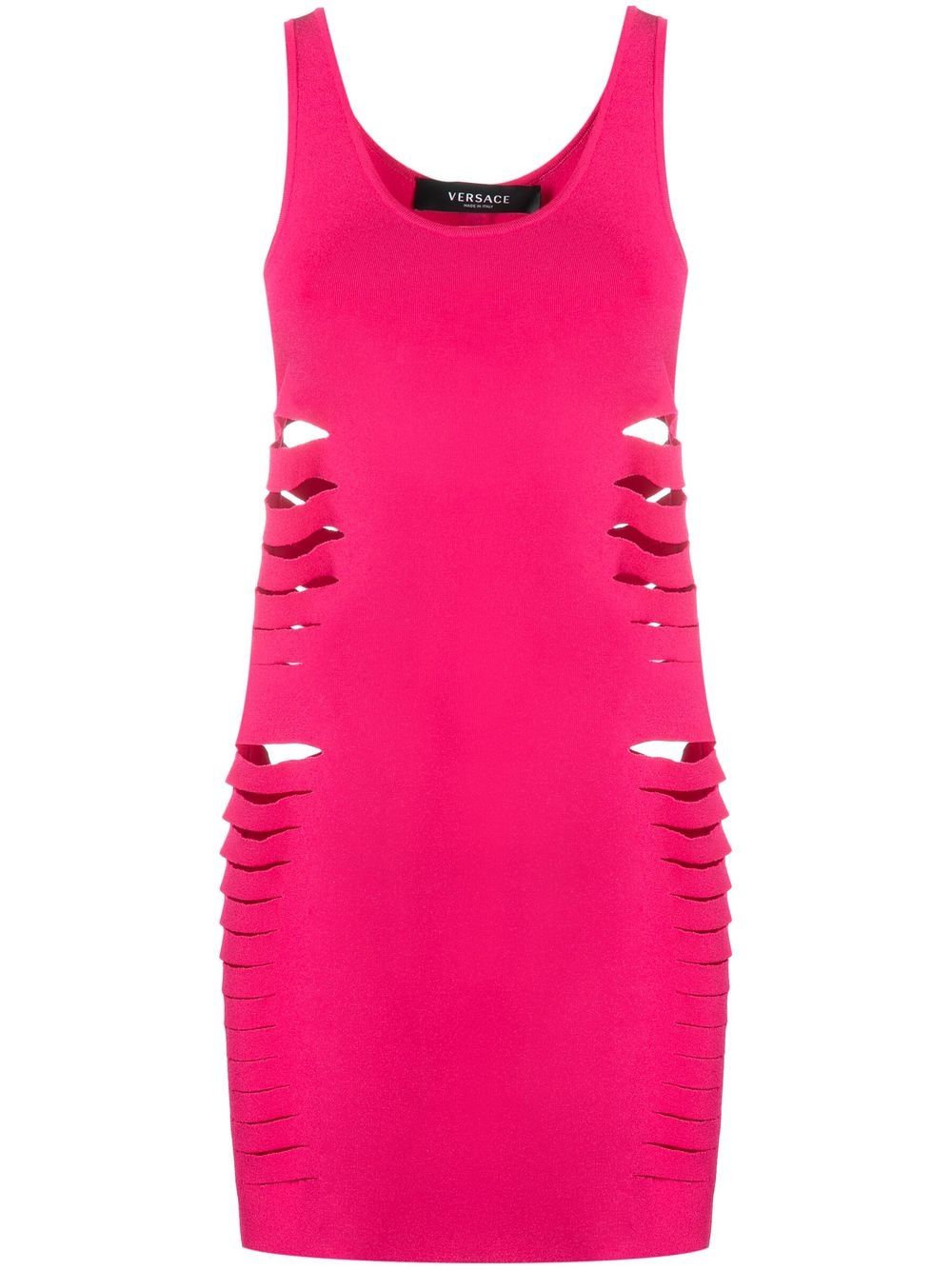 Versace Cut-Out Mini Dress - Pink - 70% Off | Editorialist