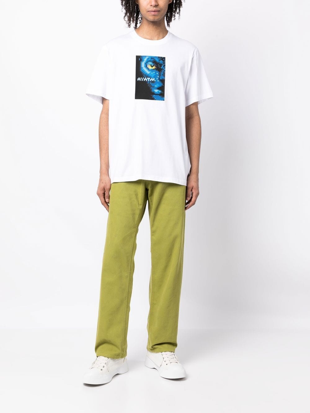 MOSTLY HEARD RARELY SEEN blue people cotton t-shirt