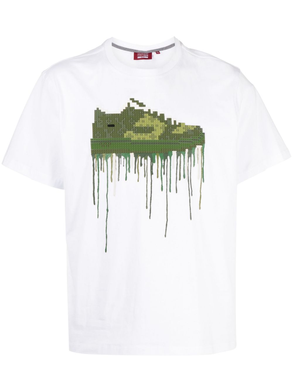 MOSTLY HEARD RARELY SEEN green louis cotton t-shirt