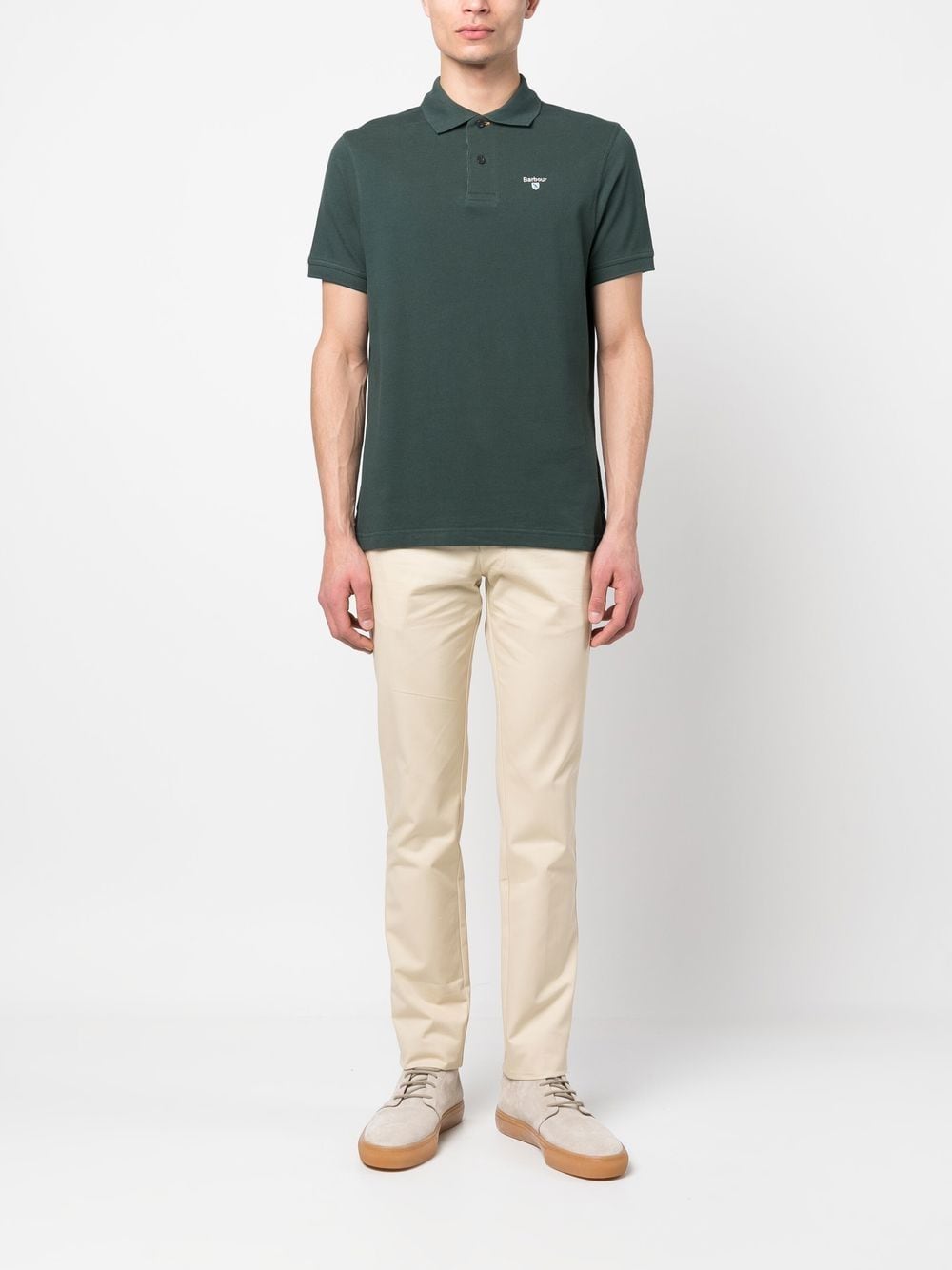 BARBOUR embroidered-logo polo shirt