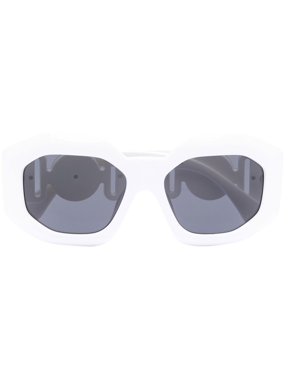 Versace White Oversized Medusa Sunglasses Medusa Biggie Sunglasses Transparent | VERSACE US main image 4