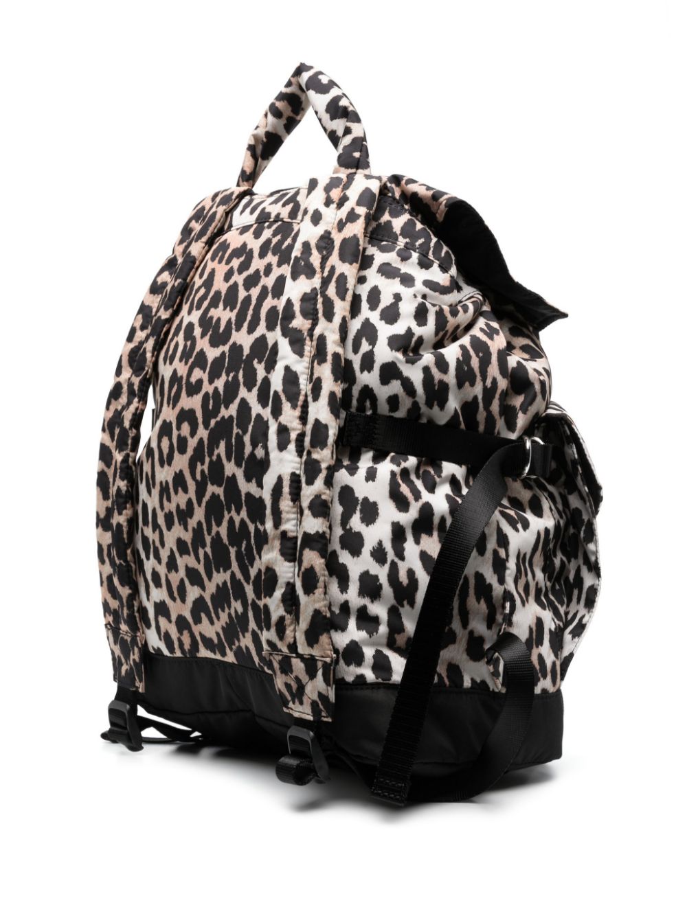 Supreme Leopard Fleece Backpack - White | Editorialist