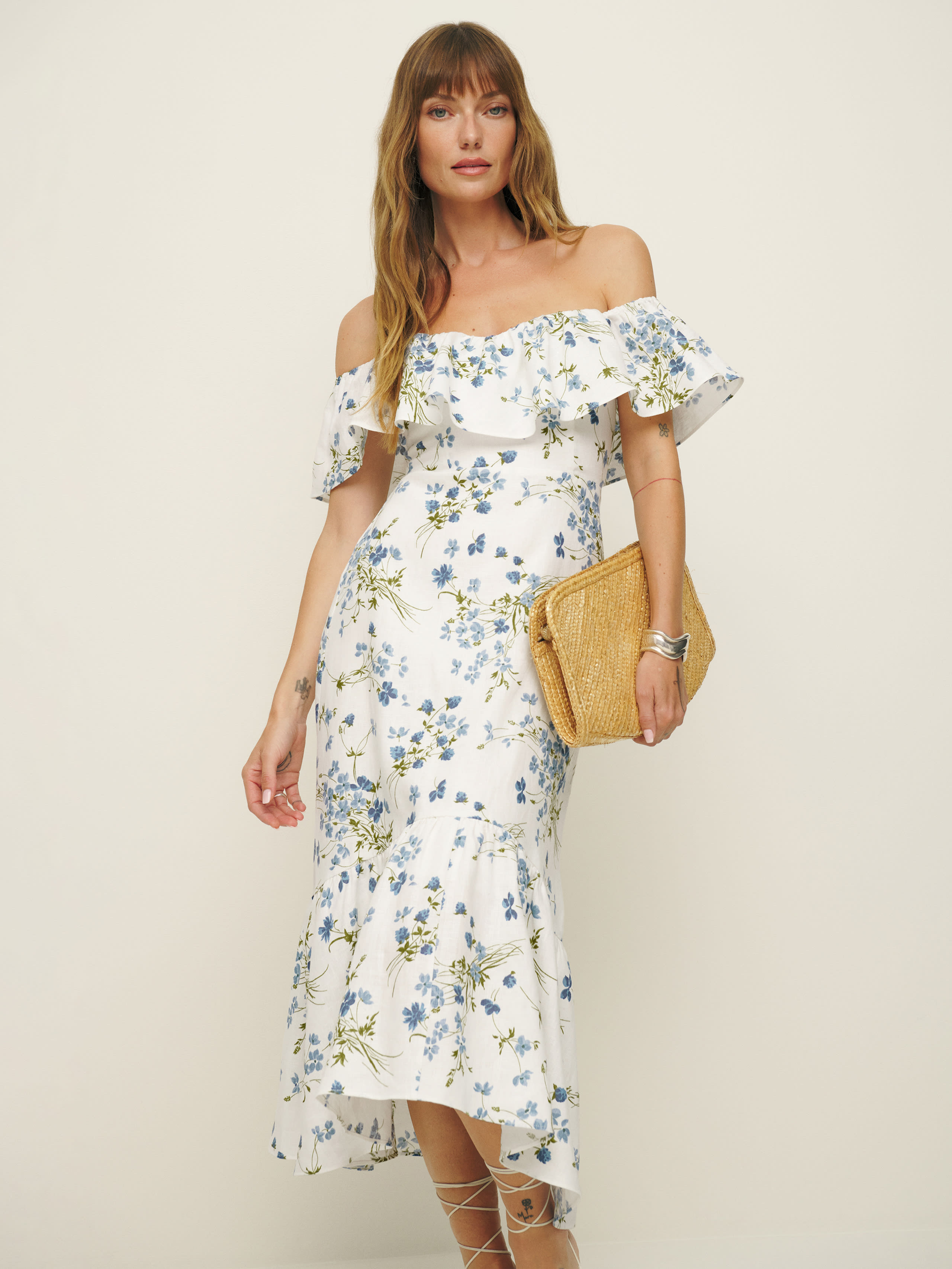jacket for a line dress A-line Maxi Ethnic Dress With Jacket XL-42 main image 0