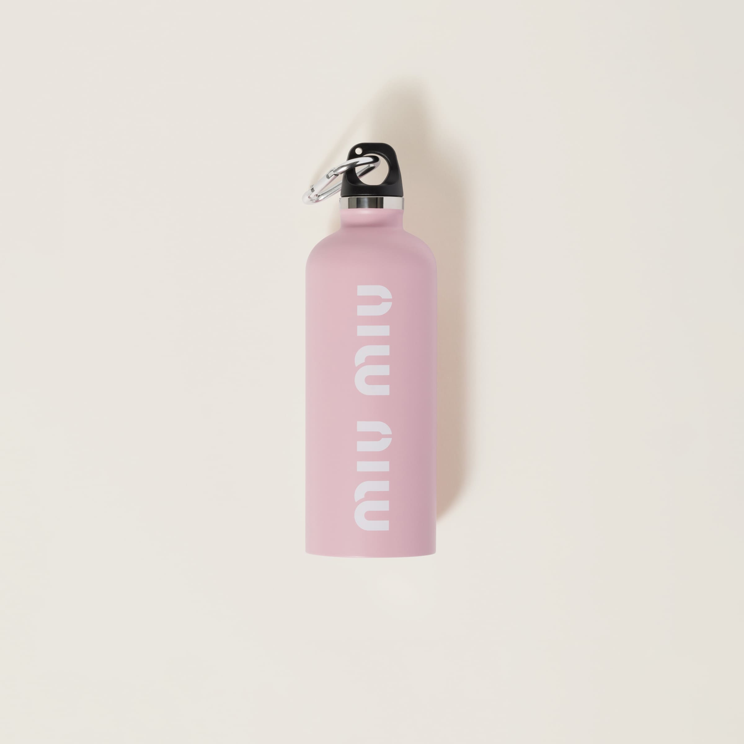 miu miu ピンク 水筒 Miu Miu Stainless Steel Water Bottle 500 Ml - Pink/White