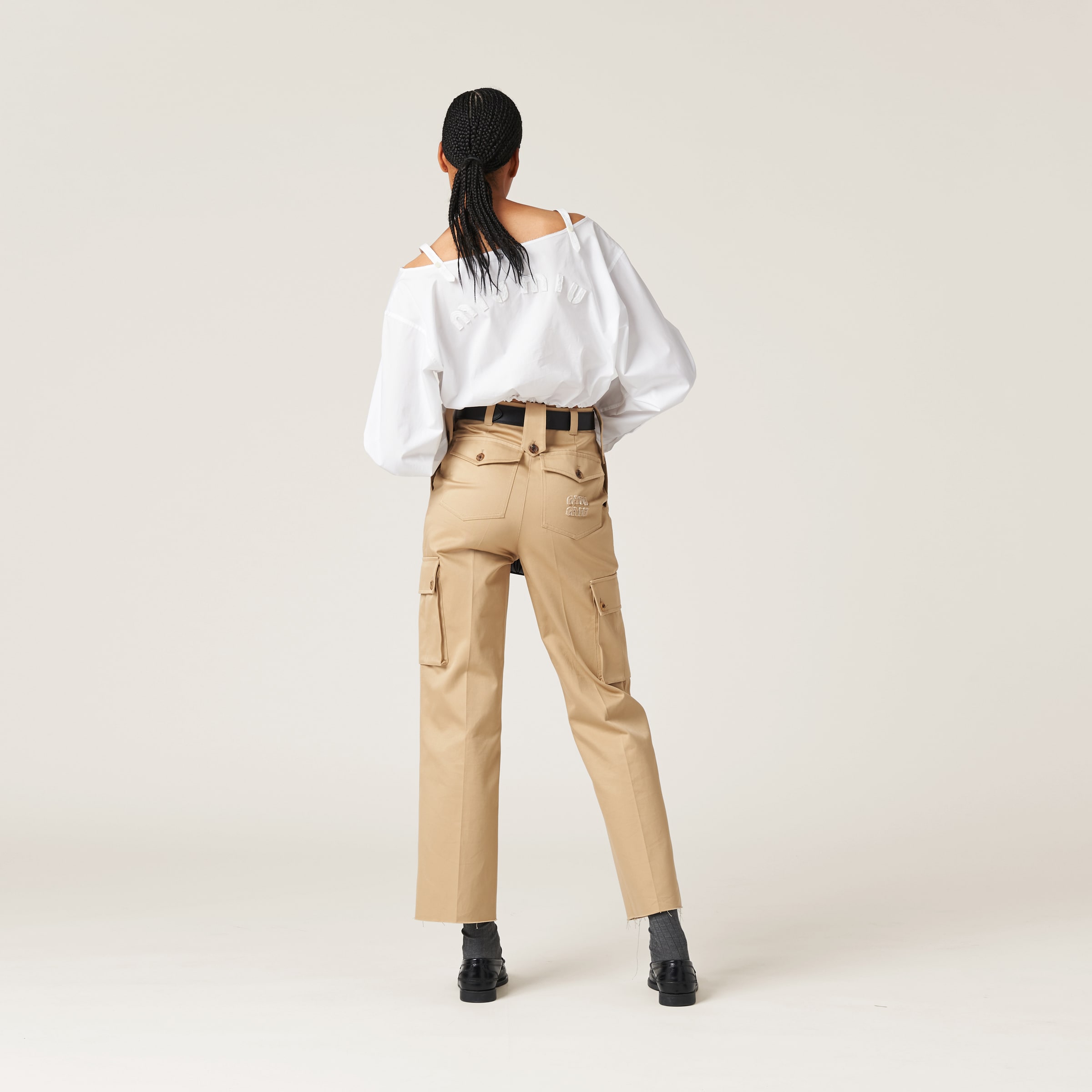 Miu Miu Straight Fit Chino Pants - Cord | Editorialist