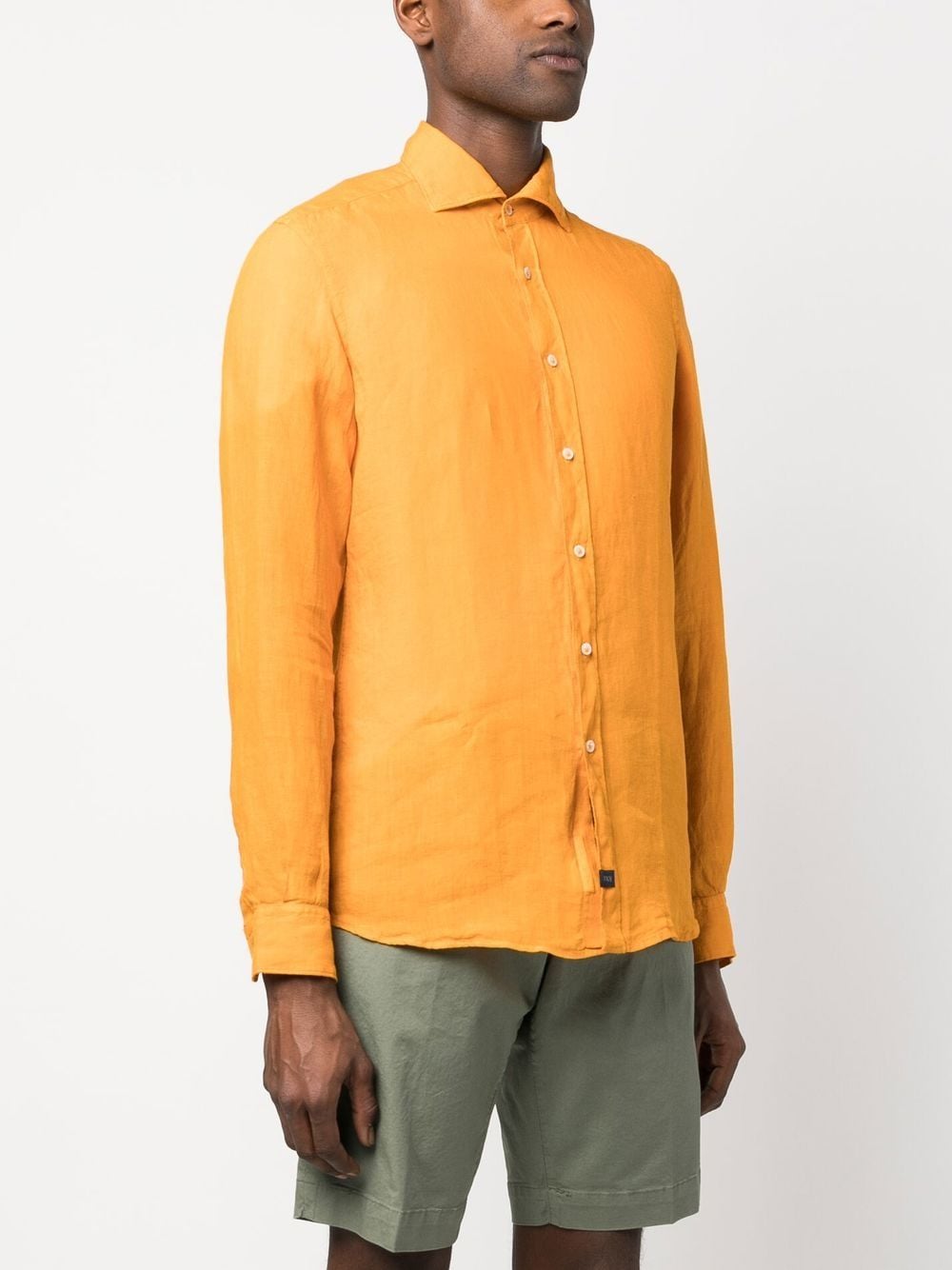 FAY long-sleeve linen shirt