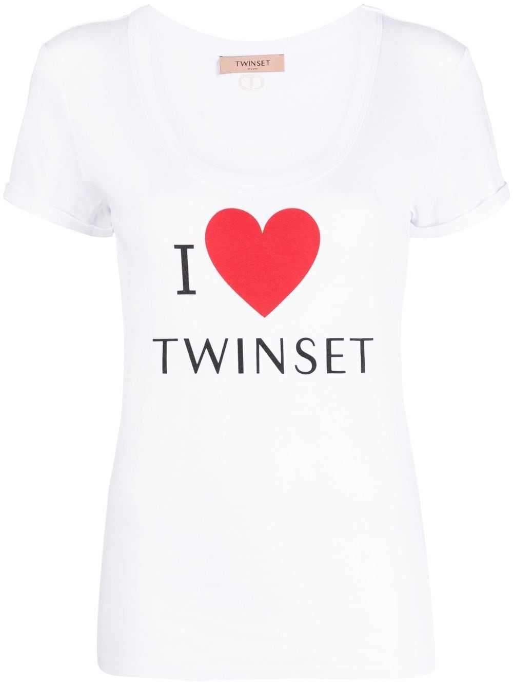 TWINSET TWINSET Logo-Detail Cotton T-Shirt