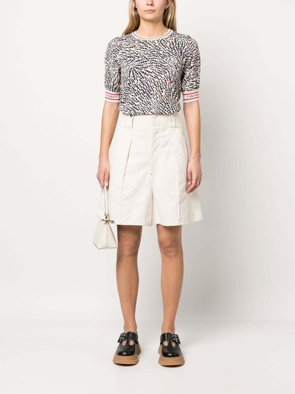 TWINSET Heart-Print Logo T-Shirt