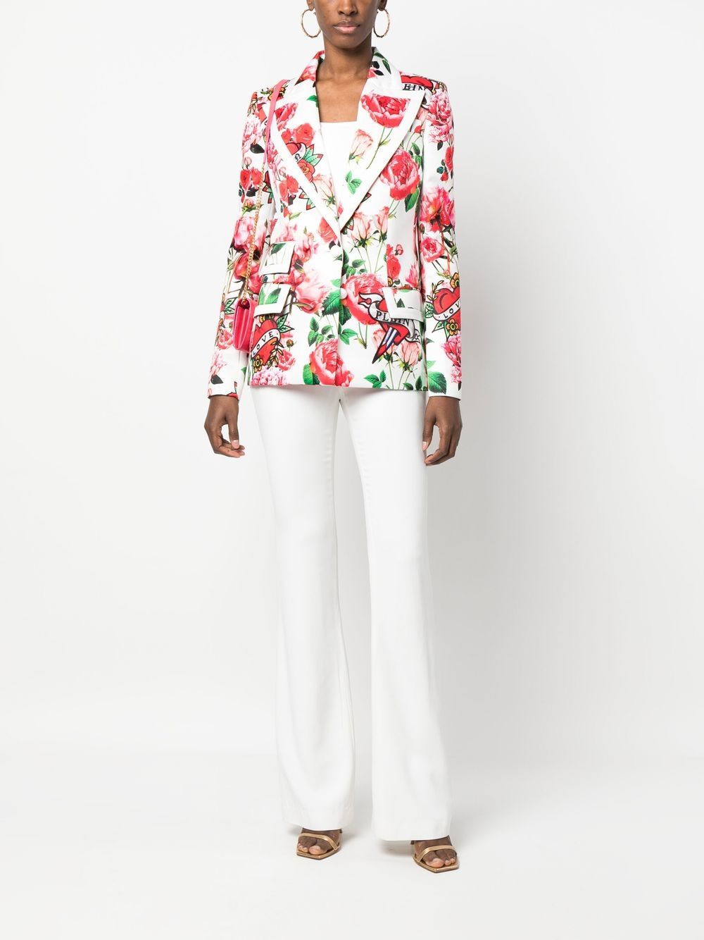 PHILIPP PLEIN Philipp Plein Love Floral-Print Blazer