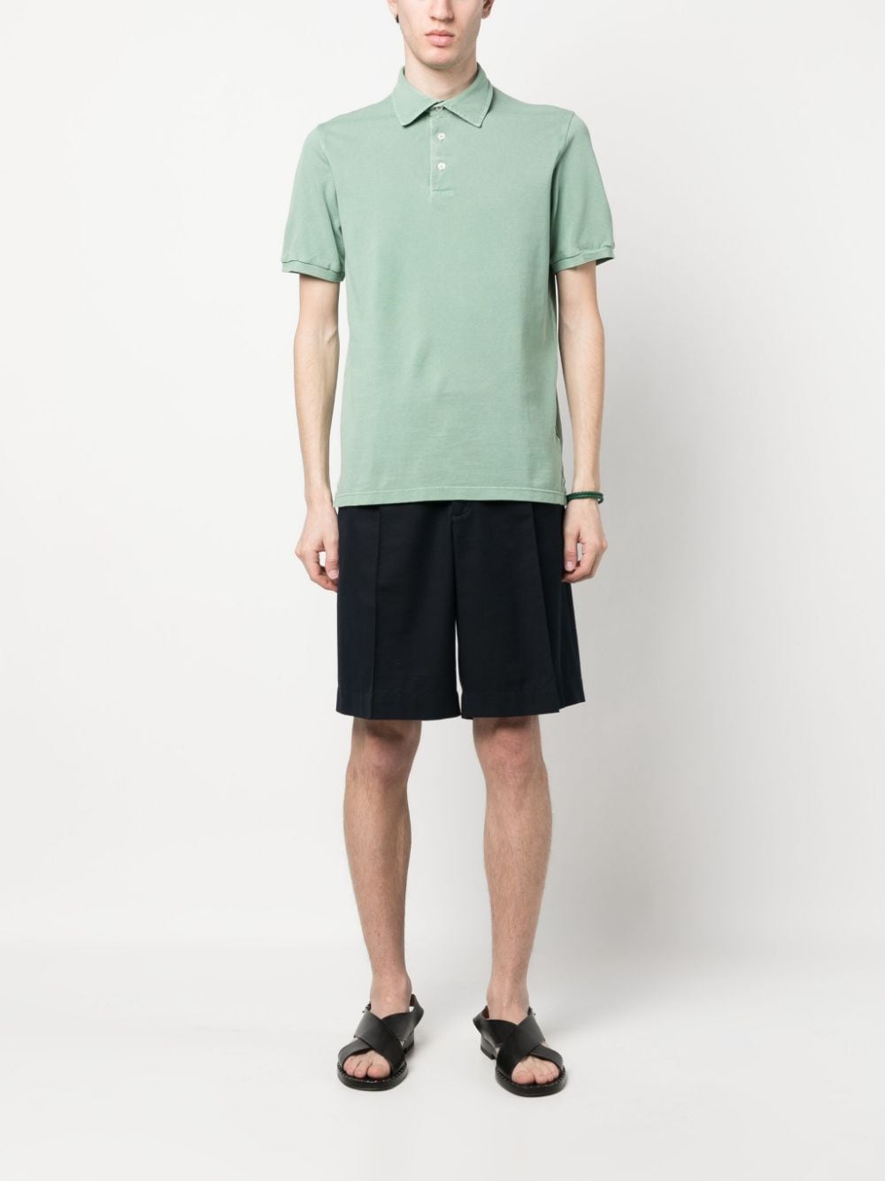 FEDELI jersey short-sleeved polo top