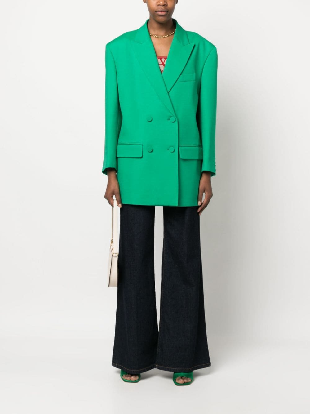 VALENTINO Valentino Garavani Crepe Couture Double-Breasted Blazer