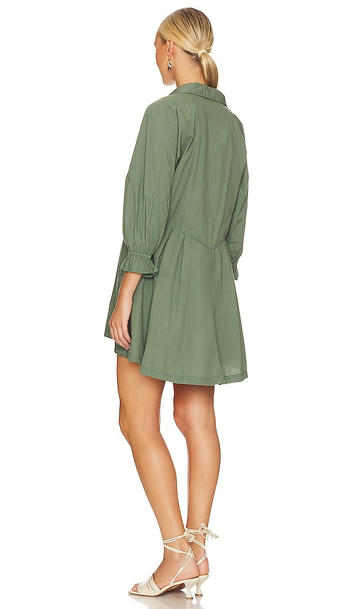 free people hannah poplin mini dress Free People Hannah Poplin Mini Dress Black XS Puff Sleeve Button Front Pockets