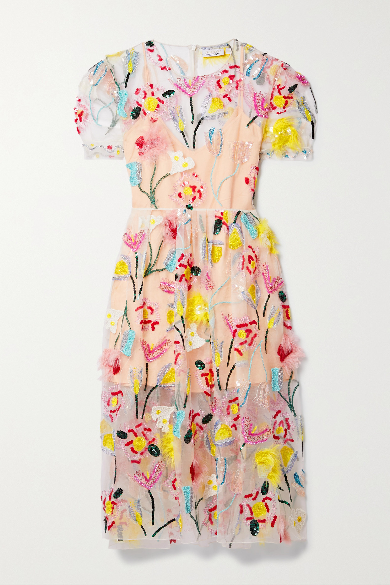 ashish tinsel sequin-embellished silk georgette dress Ashish Tinsel sequin-embellished silk-georgette dress