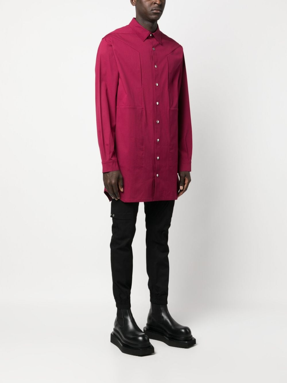 RICK OWENS long-sleeve buttoned shirt jacket