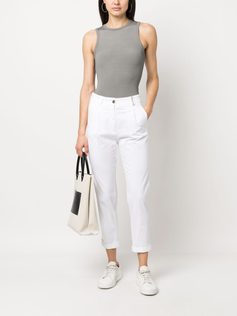 FABIANA FILIPPI Fabiana Filippi Mid-Rise Slim-Cut Trousers