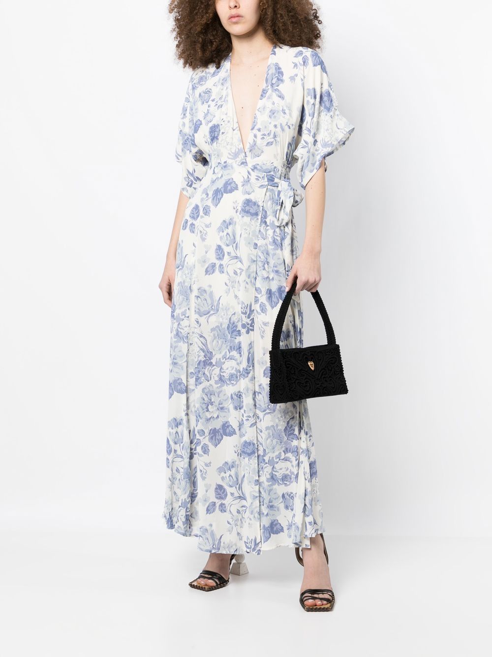 REFORMATION Reformation Winslow Draped Wrap Dress
