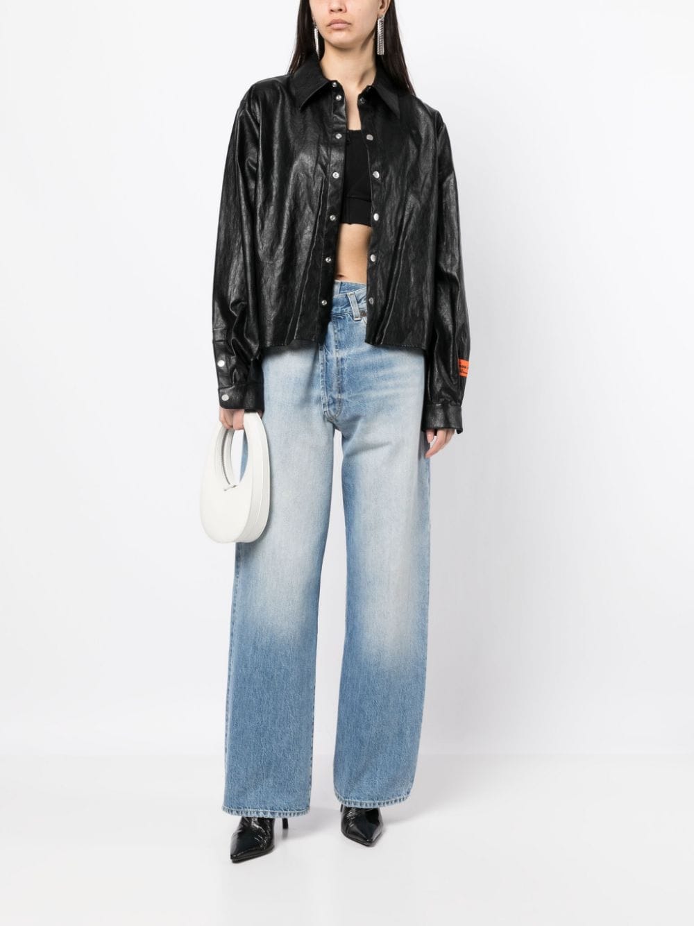HERON PRESTON Heron Preston Shimmer Finish Long-Sleeve Shirt