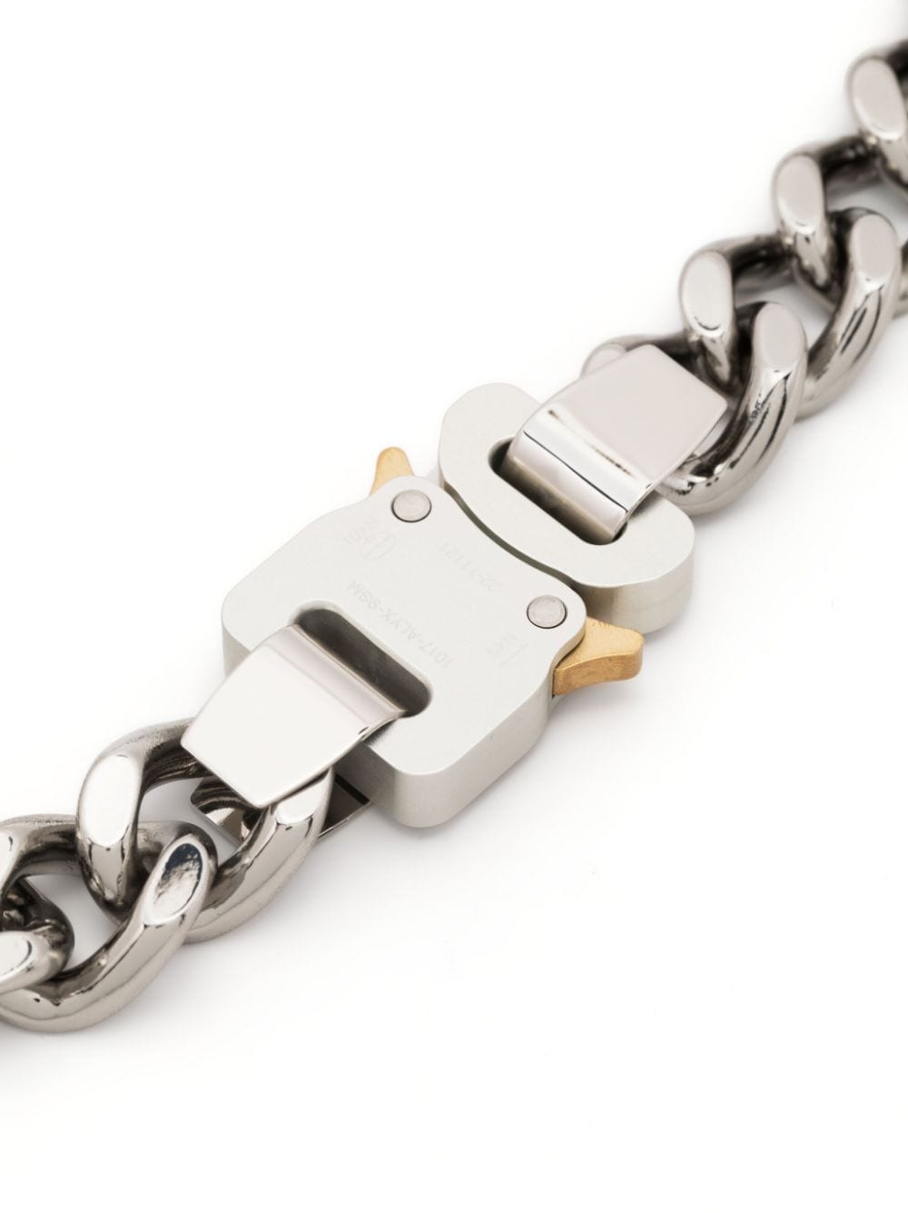 1017 Alyx 9sm Metal Buckle Chain Necklace In Silver - 40% Off