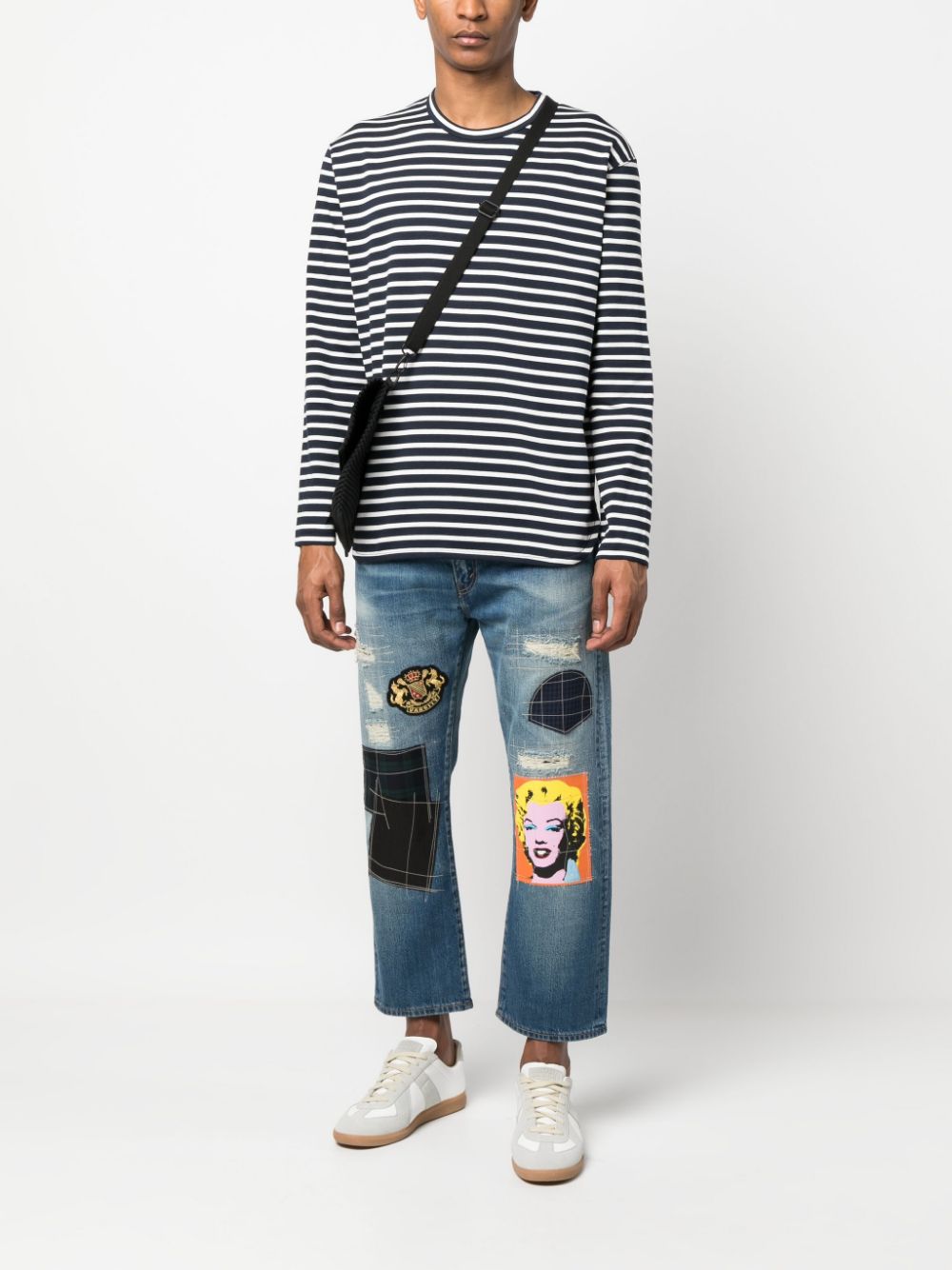 JUNYA WATANABE Patchwork Cropped Jeans