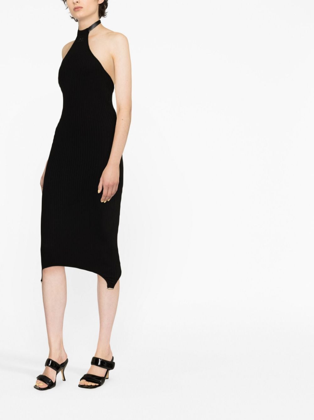 COURREGES Courrèges Ribbed-Knit Halterneck Dress