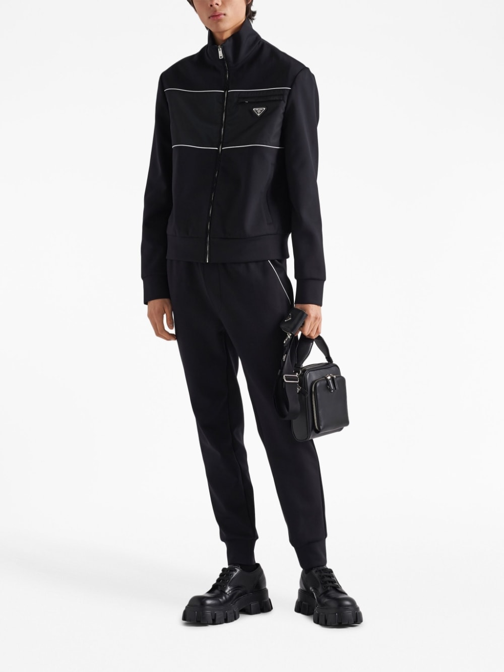 PRADA Prada Sweatshirt with Re-Nylon Details