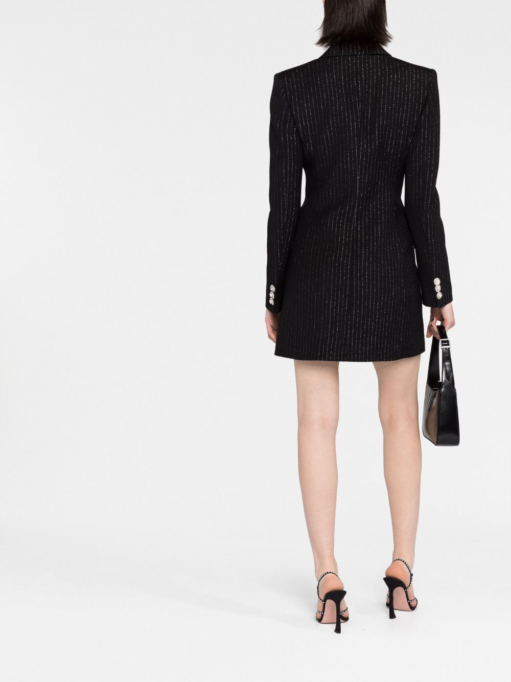 black pinstripe blazer dress Timeless Moment Black Pinstripe Blazer, S main image 0