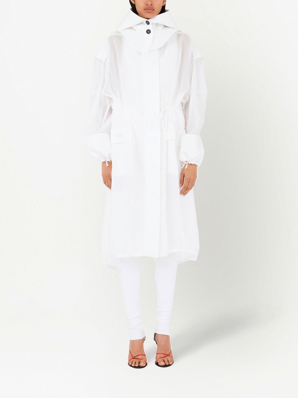 SALVATORE FERRAGAMO Ferragamo Unlined Organza Trench