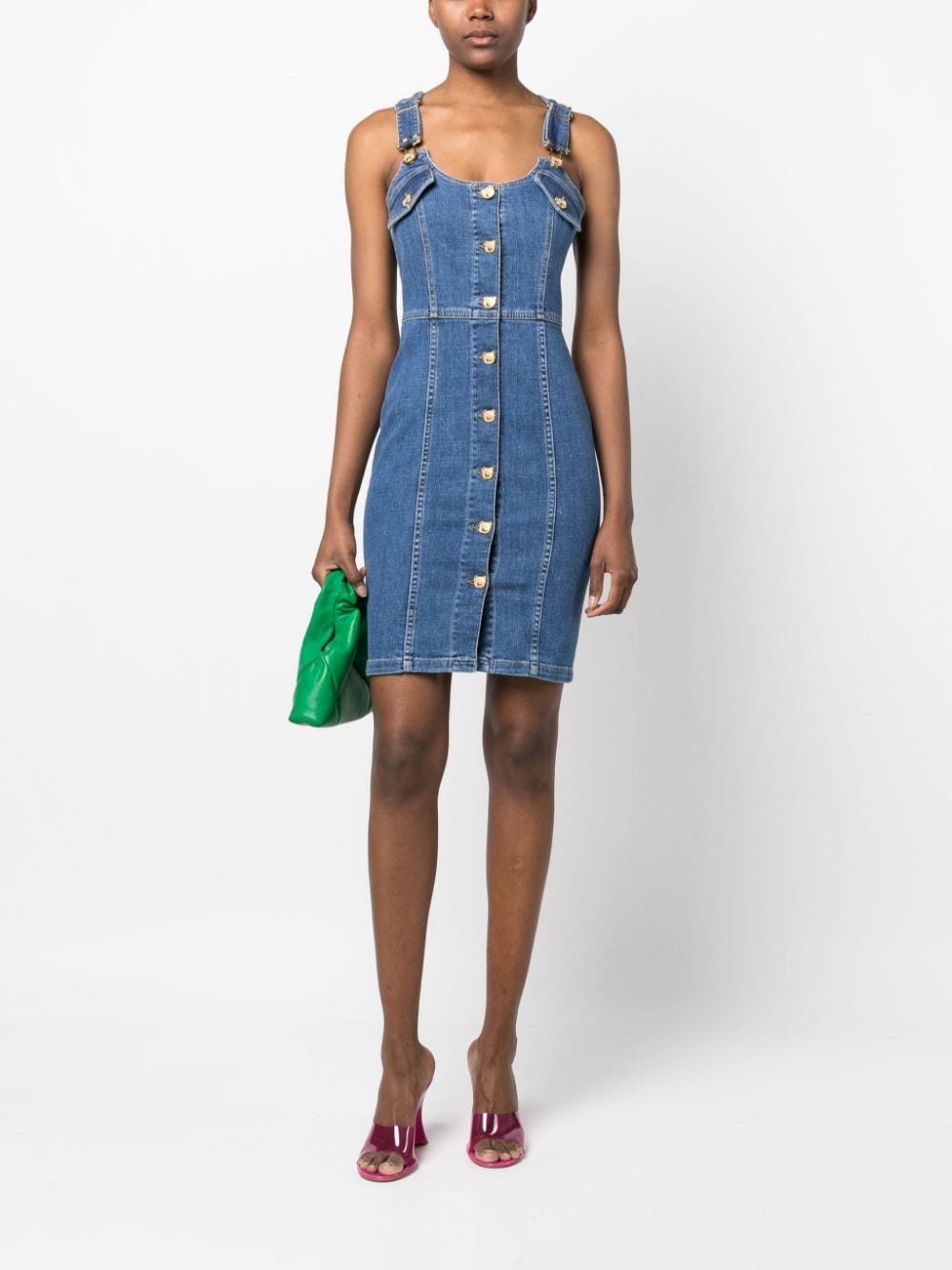 MOSCHINO Moschino Button-Up Denim Minidress