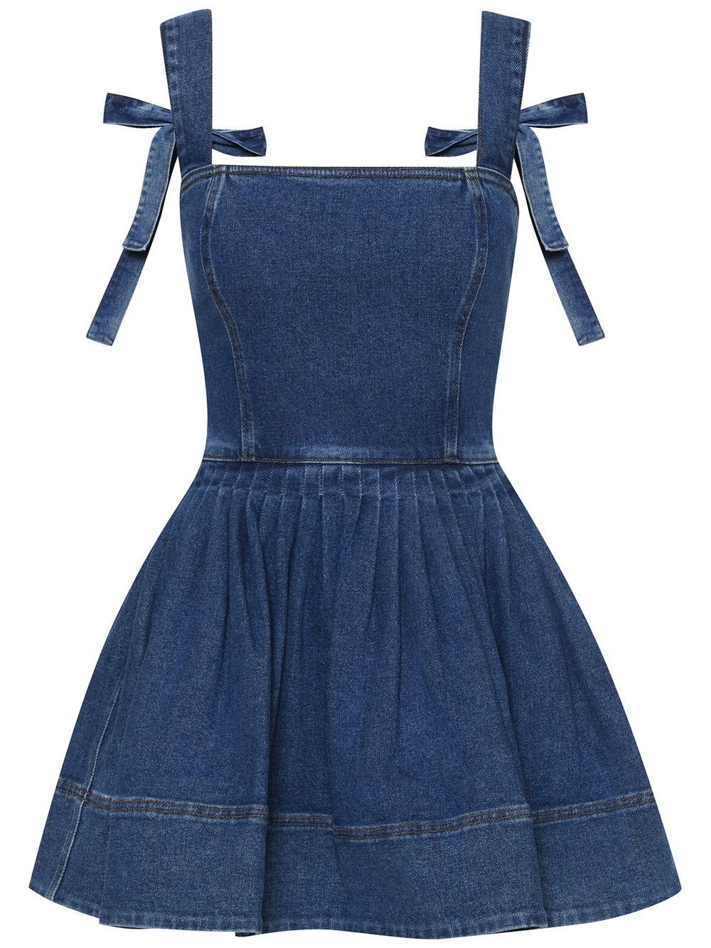 oscar de la renta denim dress Oscar De La Renta Denim Mini Dress In Blue - 75% Off