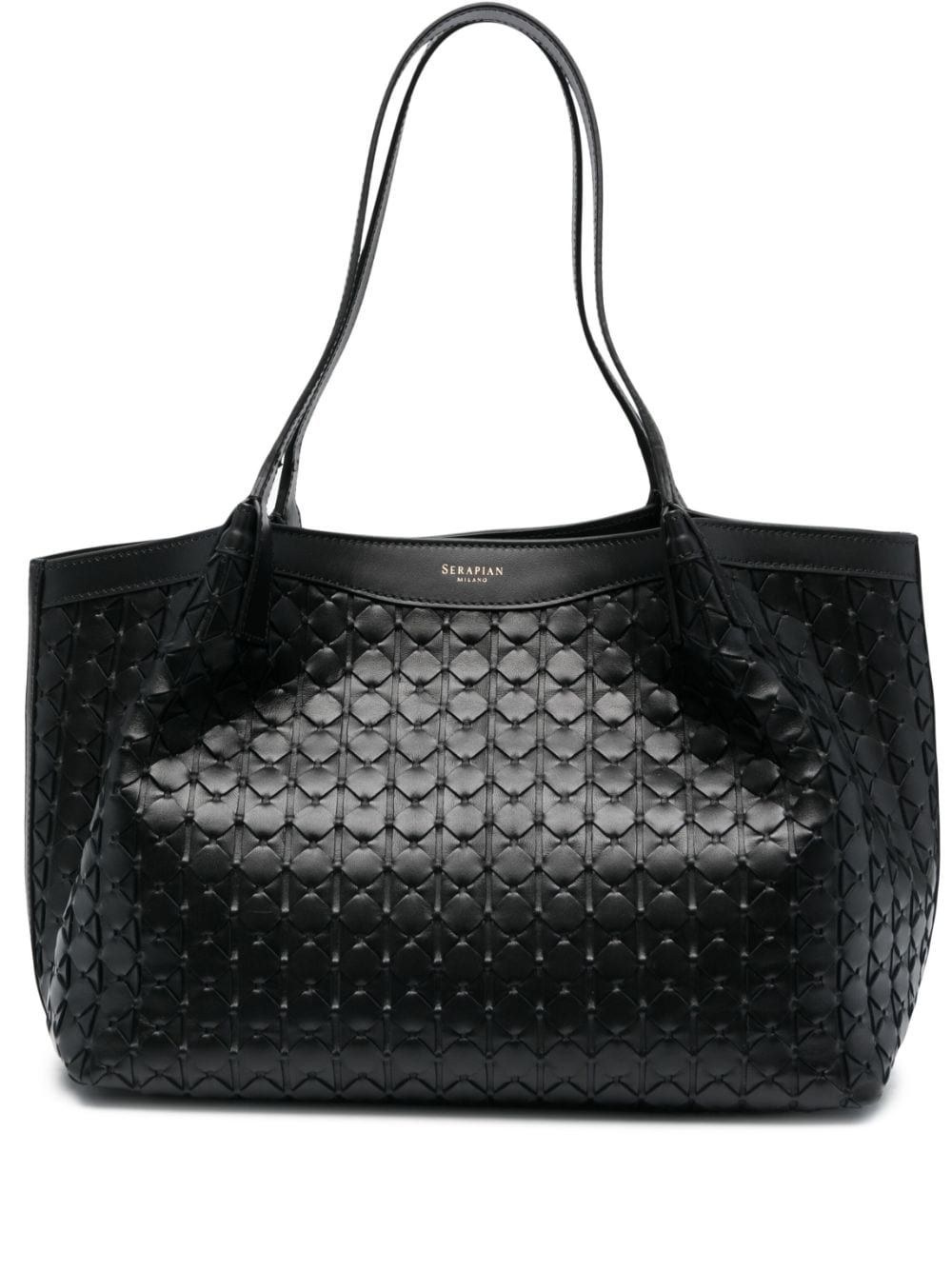 Serapian Secret Leather Tote - Cuoio | Editorialist