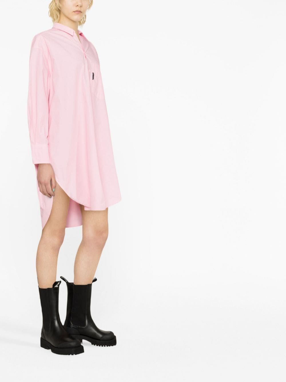 PALM ANGELS Palm Angels Long-Sleeve Shirt Dress