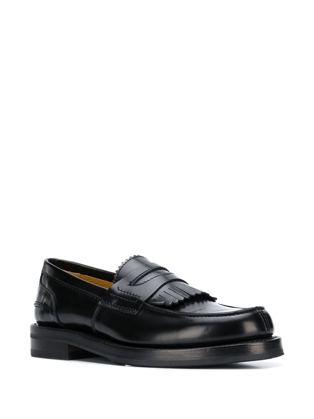 Our Legacy Fringed Leather Loafers - Black - 14% Off  display picture 2