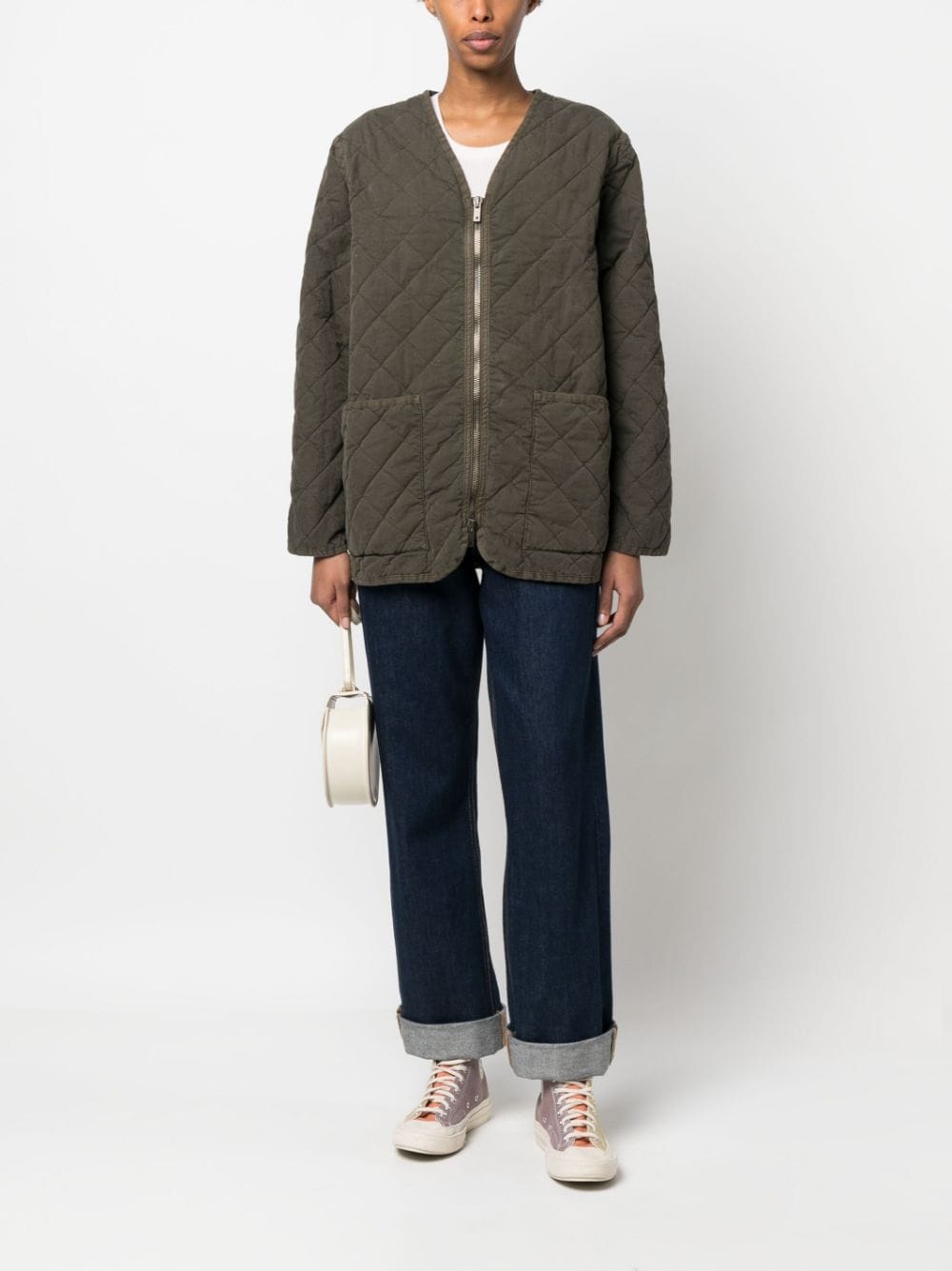 GOLDEN GOOSE Quilted Zip-Up Jacket