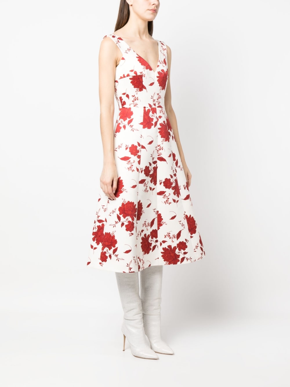 EMILIA WICKSTEAD Petrova Floral-Print Midi Dress