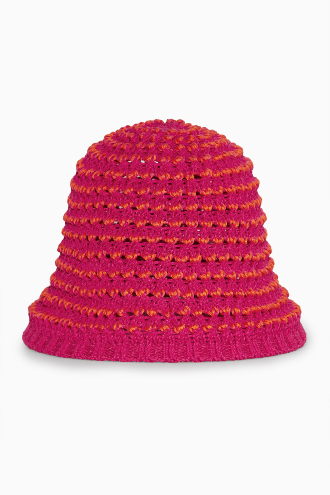 COS Crochet Knitted Cotton Blend Open Weave Bucket Hat Womens M L 60cm Pink NEW COS | Accessories | Cos Crochet Knitted Cotton Blend Open  main image 2
