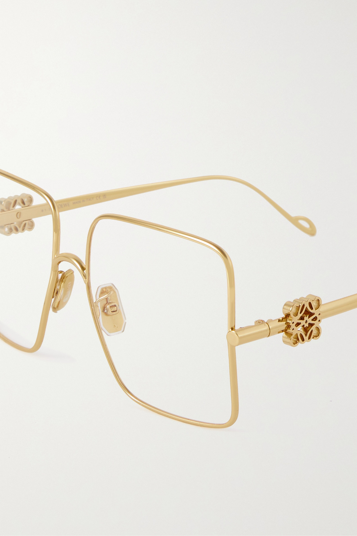 Loewe Oversized Square-Frame Optical Glasses - Gold | Editorialist