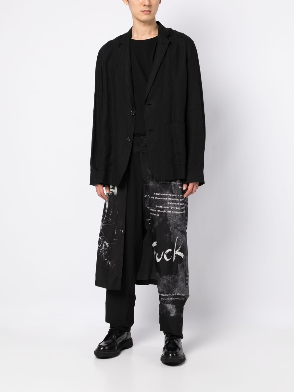 YOHJI YAMAMOTO Yohji Yamamoto Overlapping-Panel Trousers