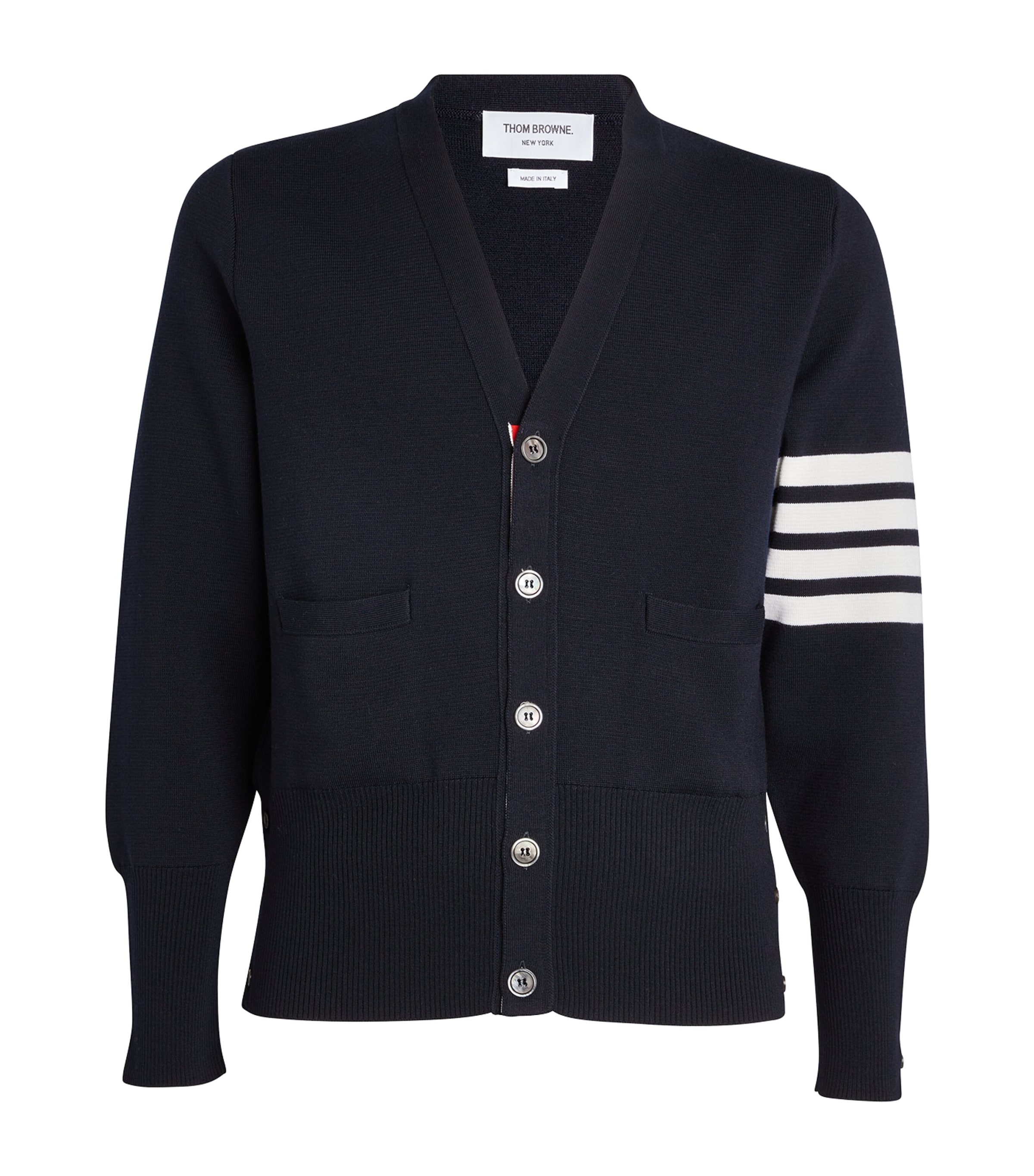 Thom Browne Sustainable Merino Classic Cardigan Sweater - Navy