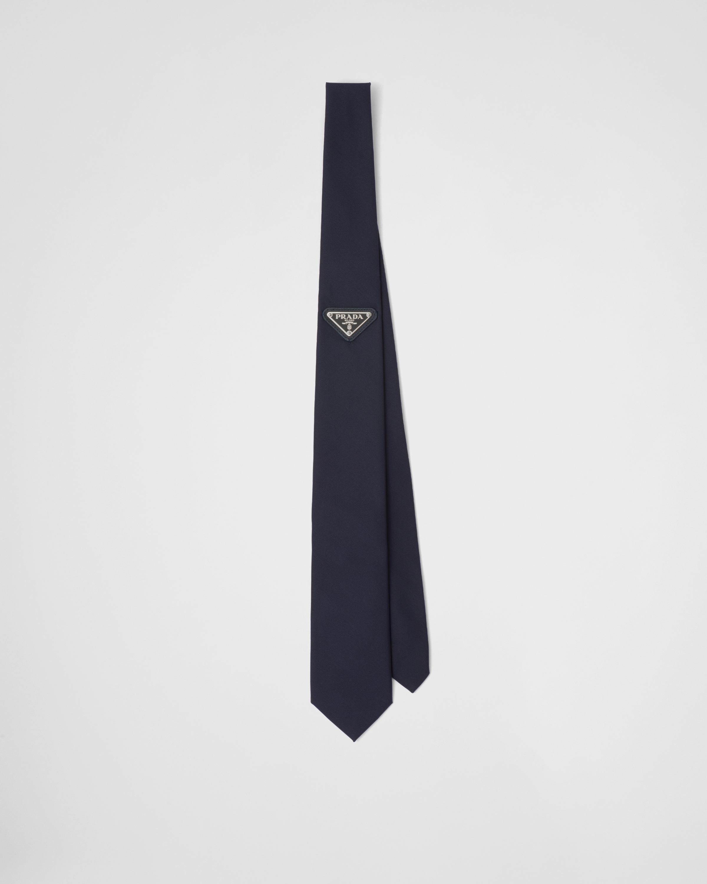 PRADA (プラダ) Re-Nylon Gabardine Tie Prada Re-Nylon Gabardine Tie - Blue | Editorialist